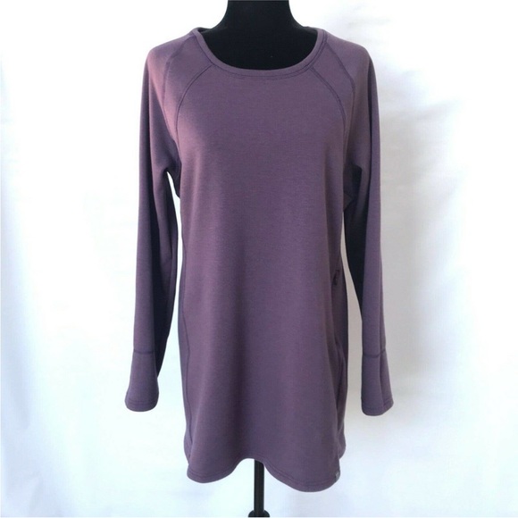Title nine | Tops | Title Nine Purple Sweatshirt Dress Tunic Small ...